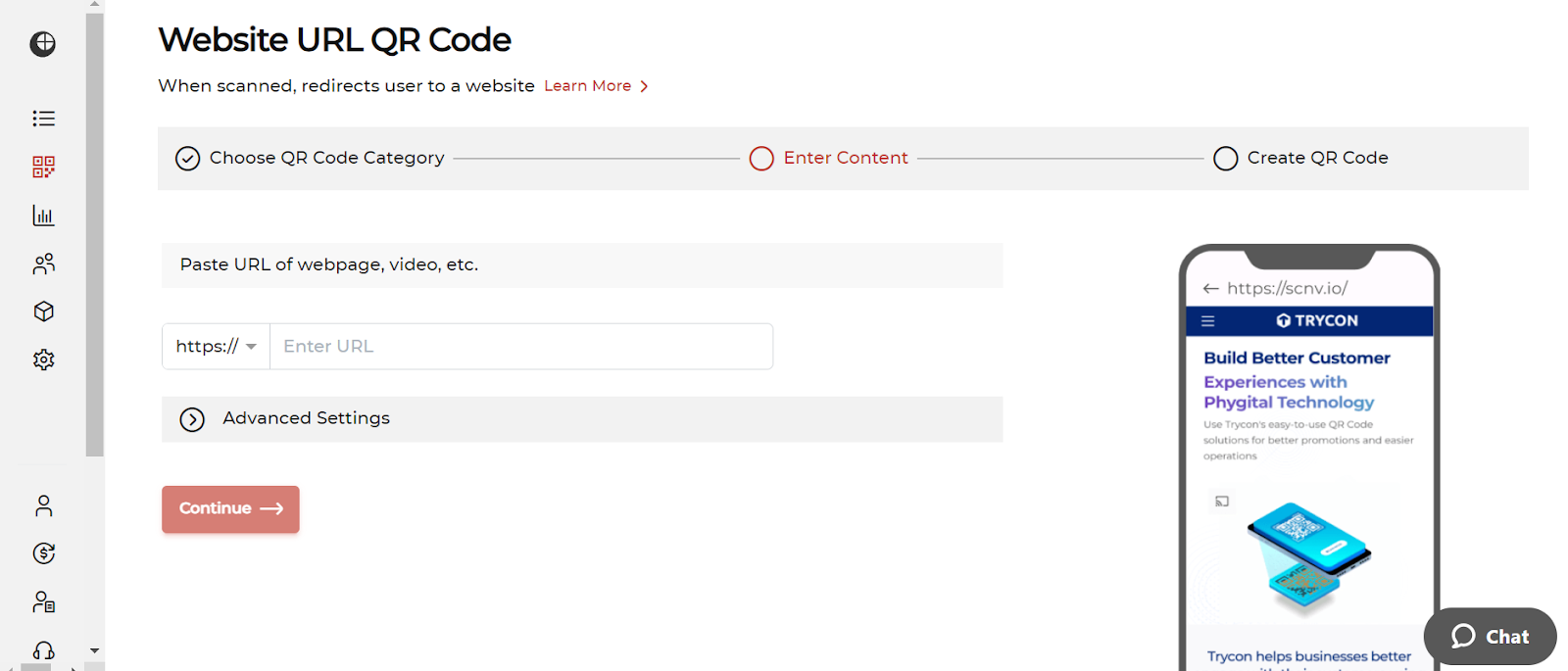 Create Website URL QR Code – Helpdesk